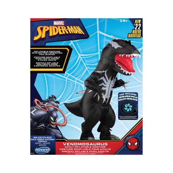 Marvel | Other | Spiderman Venomosaurus Venom Adult Size Inflatable 7ft ...
